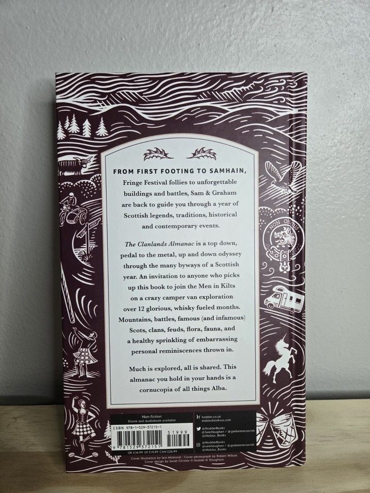 Clanlands Almanac Sam Heughan Graham McTavish Hardcover Outlander Very ...