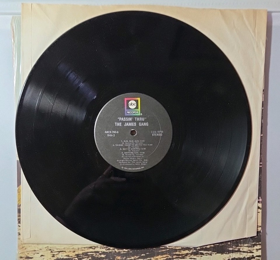 James Gang - Passin' Thru LP Record 1972 ABC Records Rock 33 1/3 RPM ...