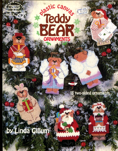 Plastic Canvas Teddy Bear Ornaments Pattern Book ASN 3078 | eBay