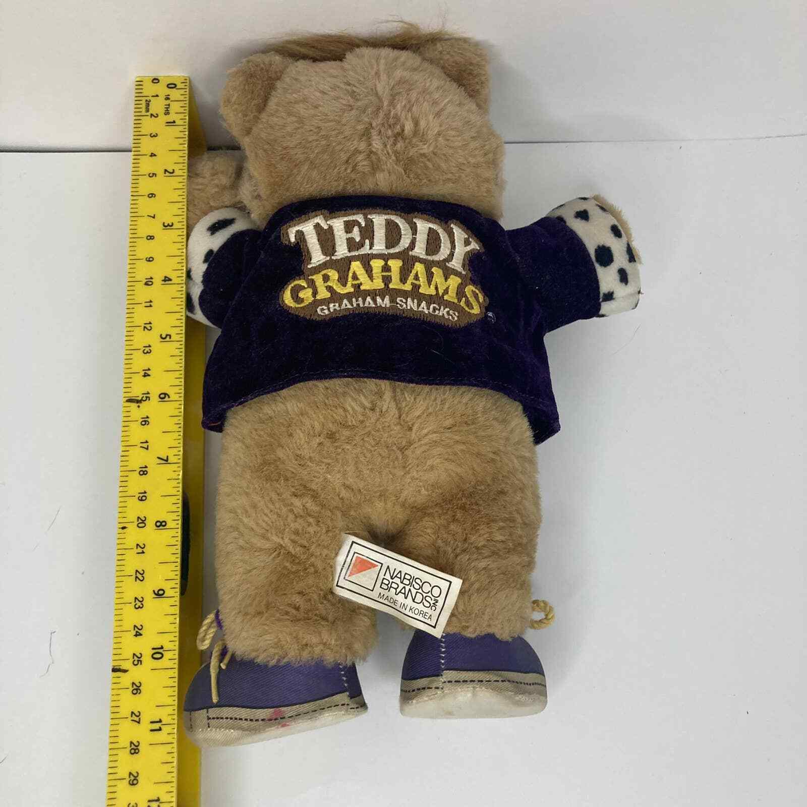 Applause Nabisco Teddy Grahams 1990 Honey Bear Stuffed Animal Plush Toy ...