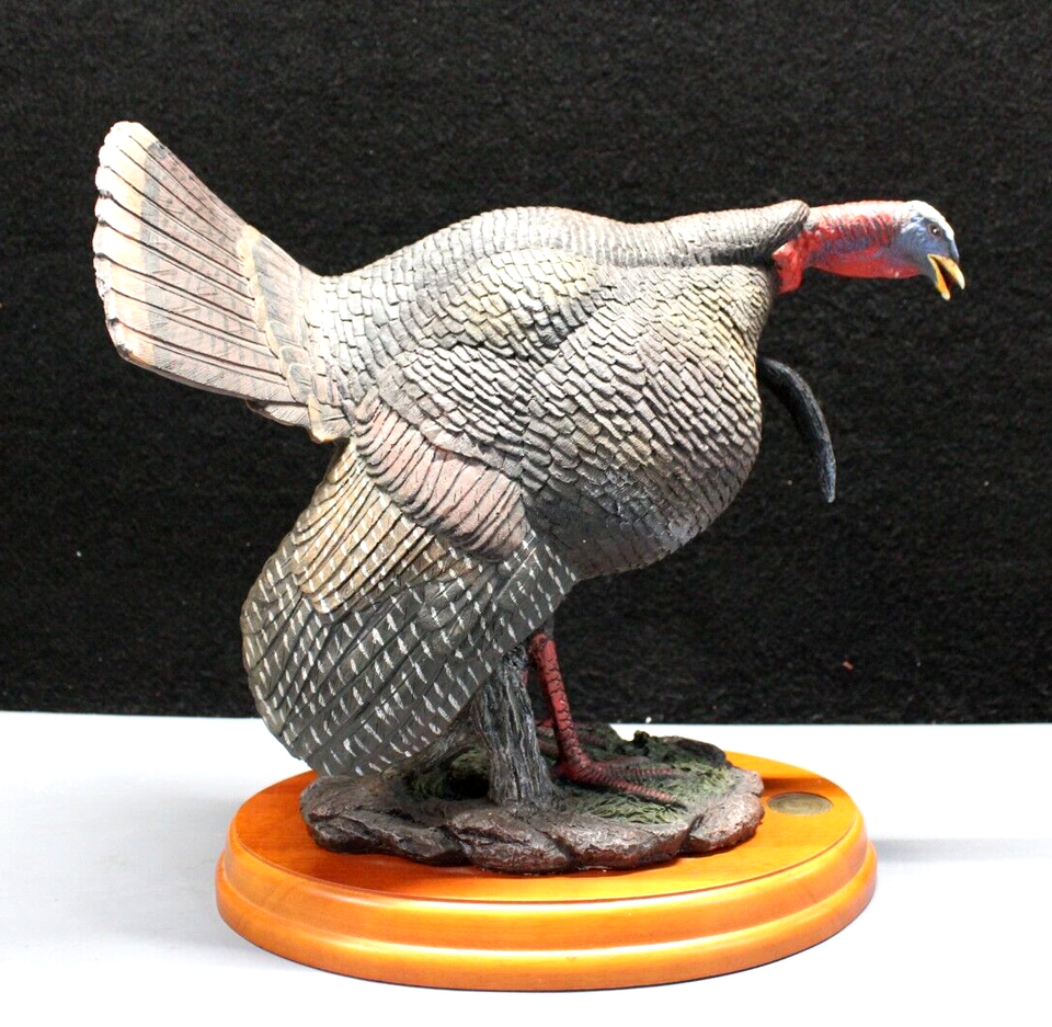 VINTAGE National Wild Turkey Federation Turkey Resin Statue (SET OF 2 ...