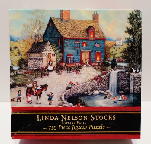 CEACO LINDA NELSON STOCKS TOPIARY FALLS 750 PIECE JIGSAW PUZZLE 2957-1 ...