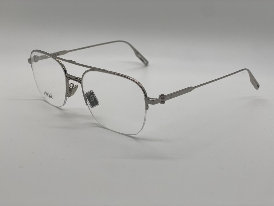 New Christian Dior NeoDiorO 55U F000 Silver Frames 54-19-145mm Comes w ...