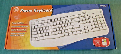 Vintage GE POWER KEYBOARD - HO97798 - Windows 98, 2000, XP & More - NOS ...