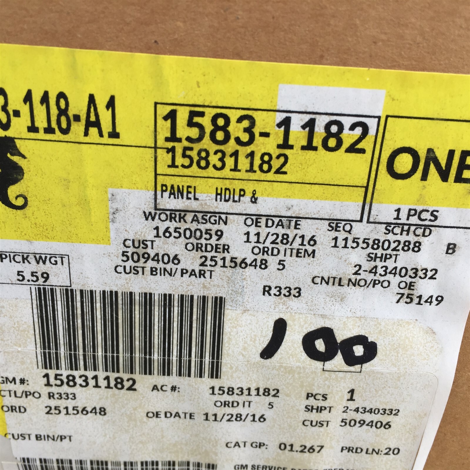 Genuine GM 15831182 Headlamp Panel | eBay