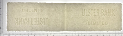 Ireland - Ulster Bank Limited 1916 UNCUT - Watermark Paper Original ...