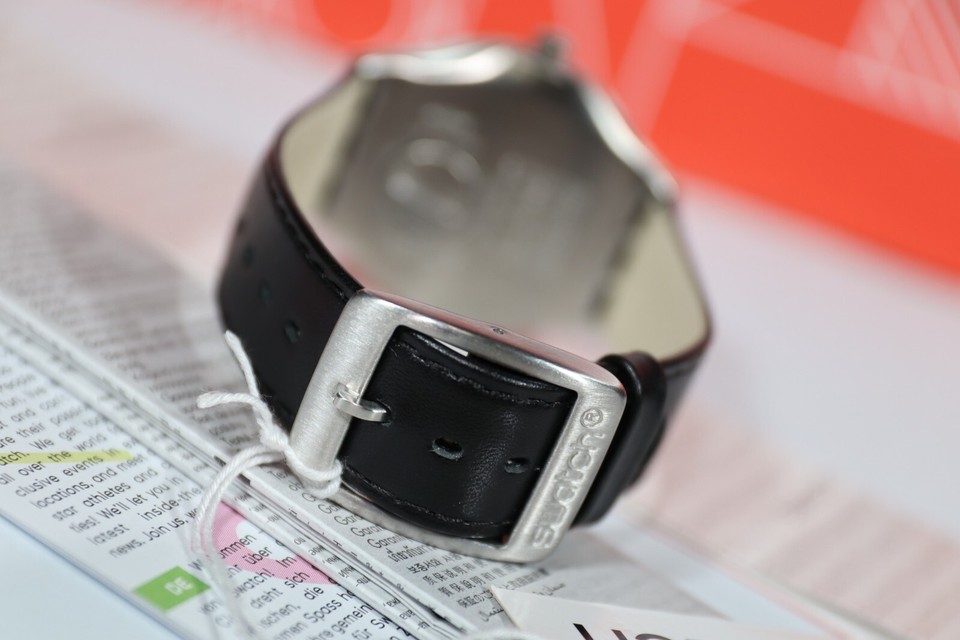 New Swiss Made Limited Swatch Antonin Black Silver YGS133C 38mm Black ...