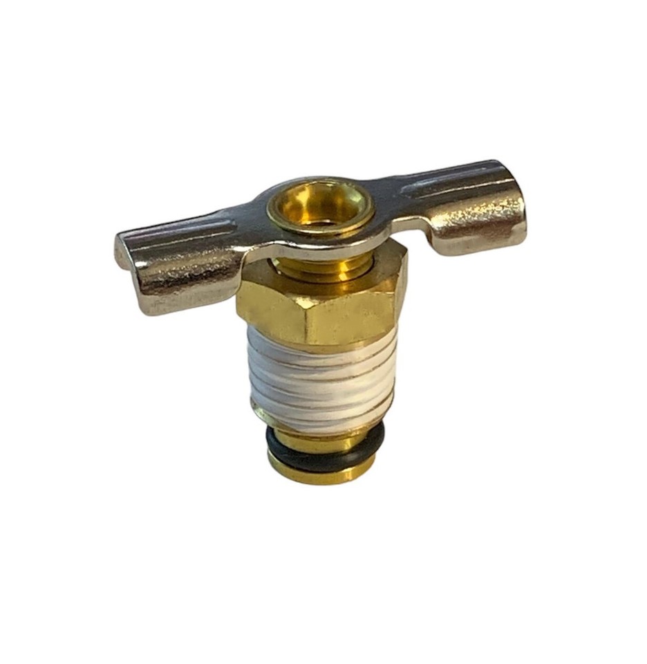 Truck Car 1/4 NPT Radiator Wingnut Drain Petcock Valve 250F Max Viton ...