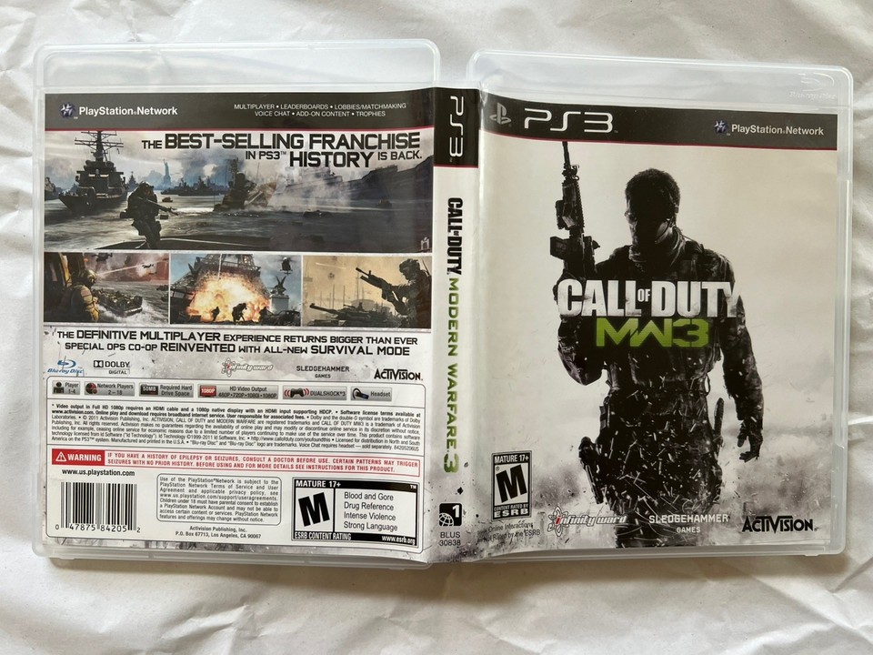 Call of Duty: Modern Warfare III (PS3) Disc is in MINT Condition | eBay