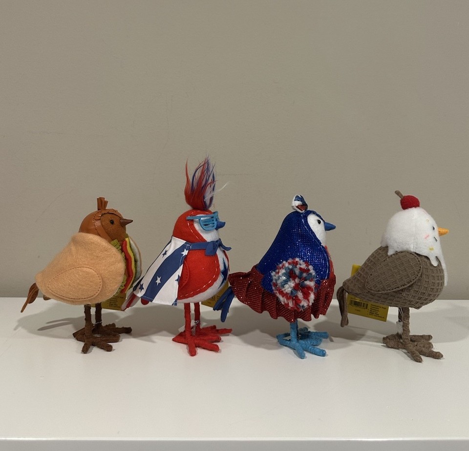 Target Sun Squad Summer July 4th Birds Complete Set Of 4 NEW 2025 | eBay
