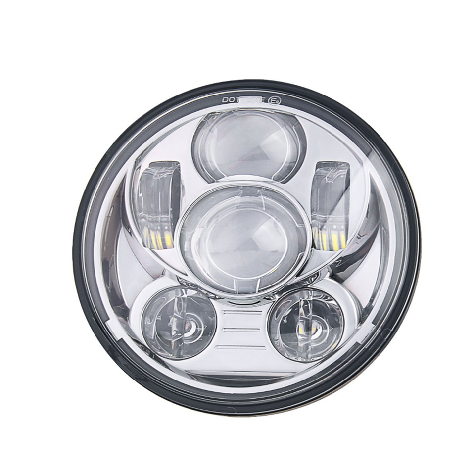 5.75" Chrome LED daymaker headlight Harley SOFTAIL FXSTD Deuce FXCWC ...