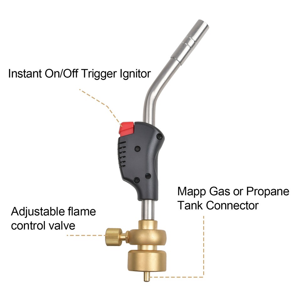 Gas Torch Mapp Gas Blow Torch Map Propane Gas Solderding Brazing ...