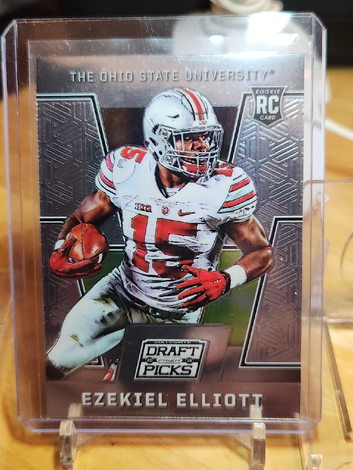 2016 PRIZM DRAFT PICKS EZEKIEL ELLIOTT ROOKIE CARD #105 BUCKEYES ...