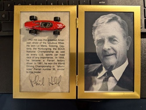AUTOGRAPHED Vintage PHIL HILL 1961 Photo, Toy Car, autographed. | eBay