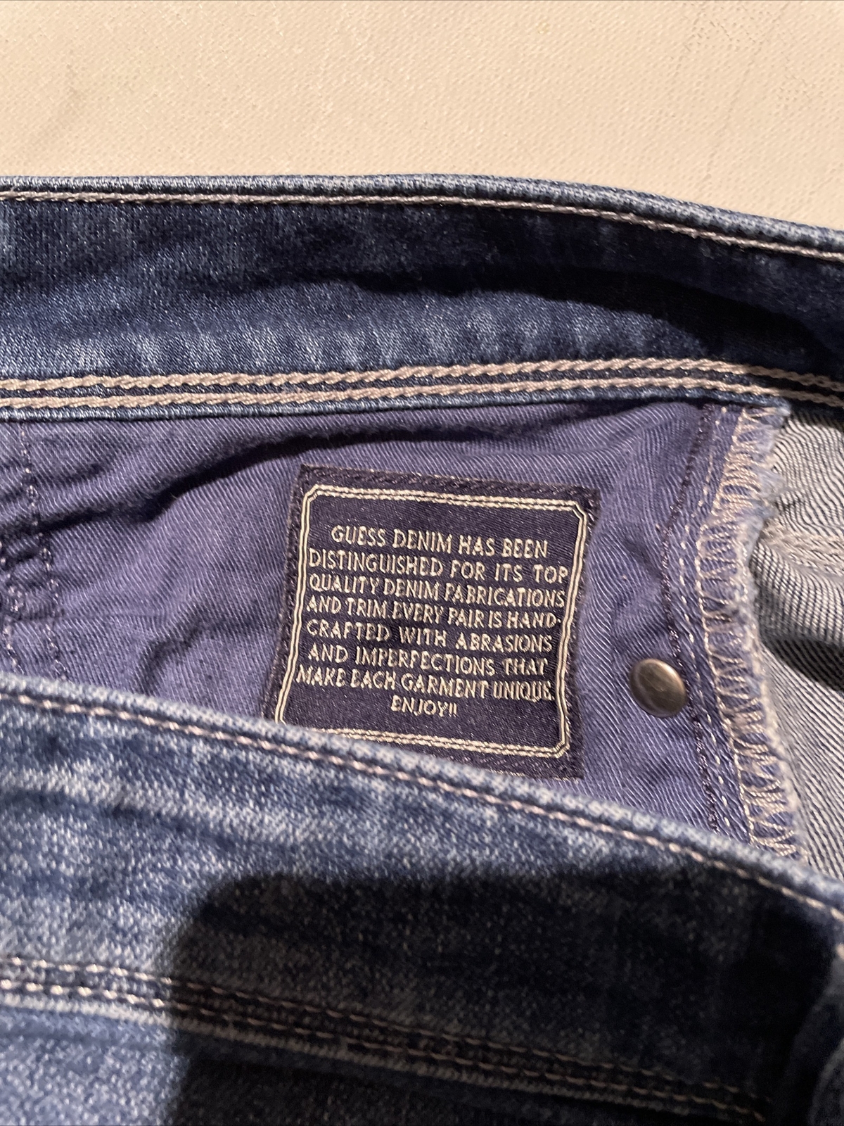 Guess Los Angeles Starlet Straight Legs Blue Womens J… - Gem