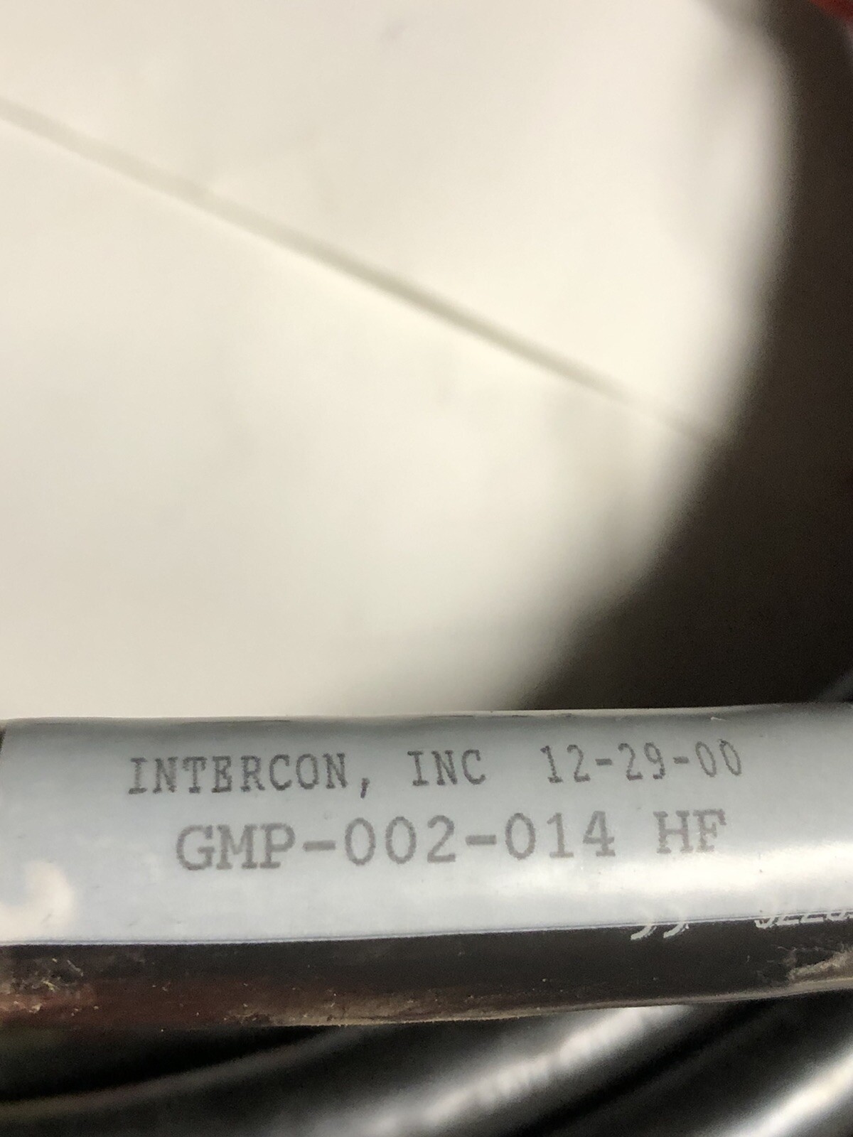 NEW INTERCON ROBOTIC GMP-002-014 HF MACHINE CABLE ASSEMBLY,e63634 ...