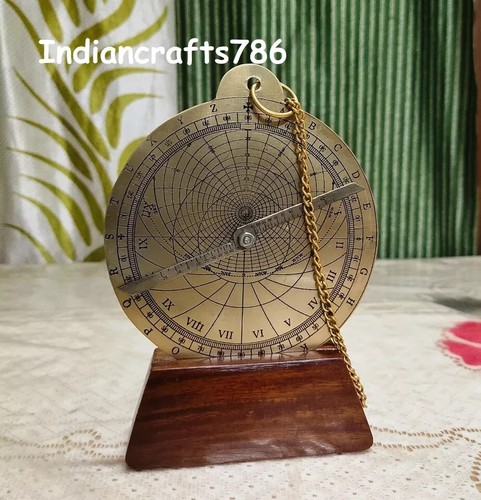 Antique Brass Astrolabe Vintage Navigation Instrument Star Observation ...
