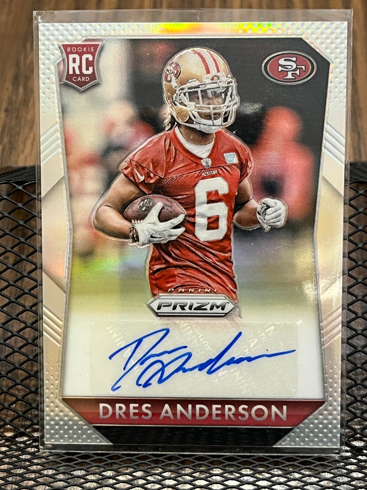 DRES ANDERSON 2015 PANINI SILVER REFRACTOR ROOKIE SF 49ERS AUTOGRAPH ...