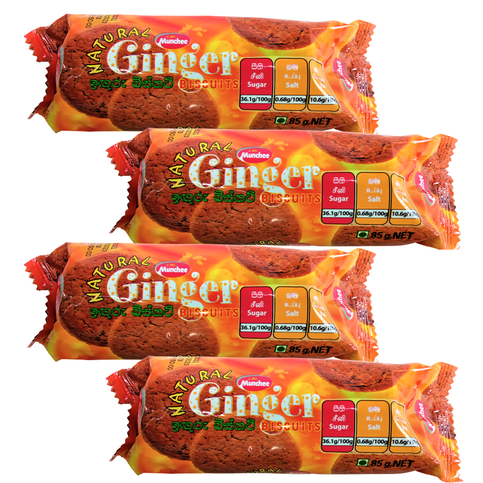 Ceylon MUNCHEE Ginger Biscuits Cookies SRI LANKA Pack Tea Natural Best ...