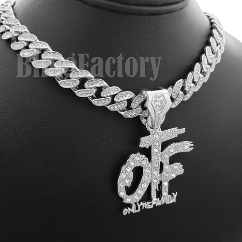 Hip Hop Only The Family OTF & 18" Full Iced Cuban & 1 Row Choker Chain ...