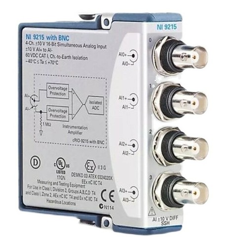 NI 9215 Synchronous Voltage Load Module BNC Port 779138-01 Bolt ...
