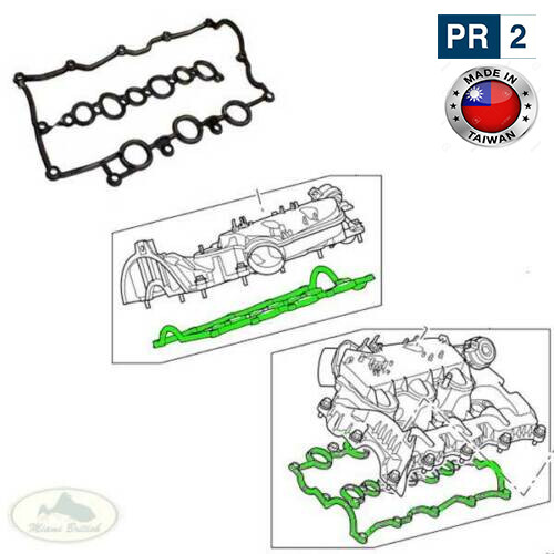 LAND ROVER HEAD CAMSHAFT COVER GASKET SETx2 RANGE LR3 LR4 RR SPORT ...