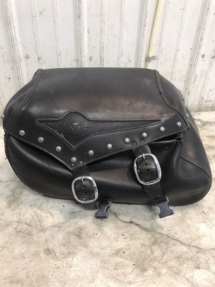 06 Kawasaki VN 900 VN900 D Vulcan leather saddlebags saddle bags | eBay