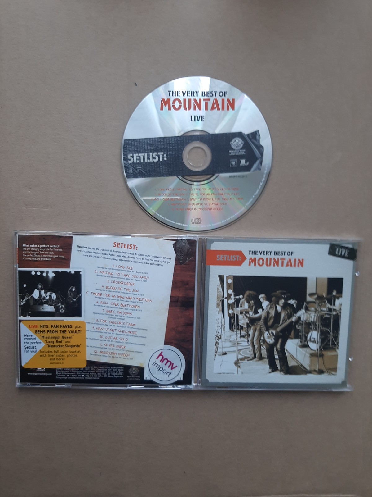 Mountain - SETLIST - THE VERY BEST OF MOUNTAIN LIVE (CD 12 TRKS) | eBay UK