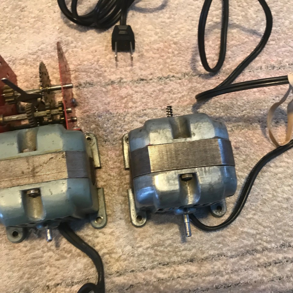 A.C.GILBERT ERECTOR LOT ASSORTMENT OF 3 MOTORS FOR ERECTOR SETS VERY ...
