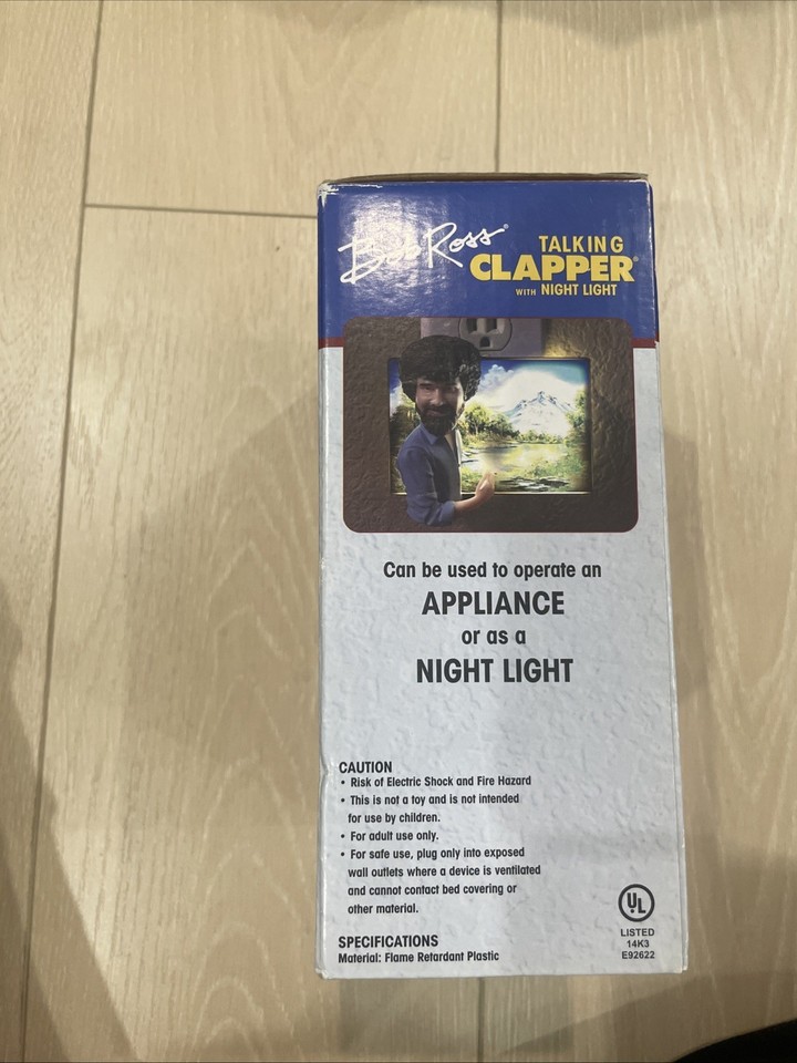 Bob Ross Talking Clapper with Night Light | eBay