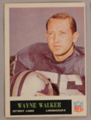 1965 Philadelphia Wayne Walker Detroit Lions #68 ex | eBay