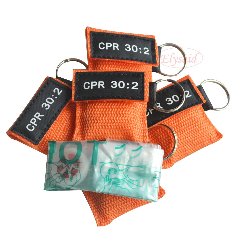 Wholesale First Aid Resuscitation 30:2 CPR Face Mask Key-ring Mouth to ...