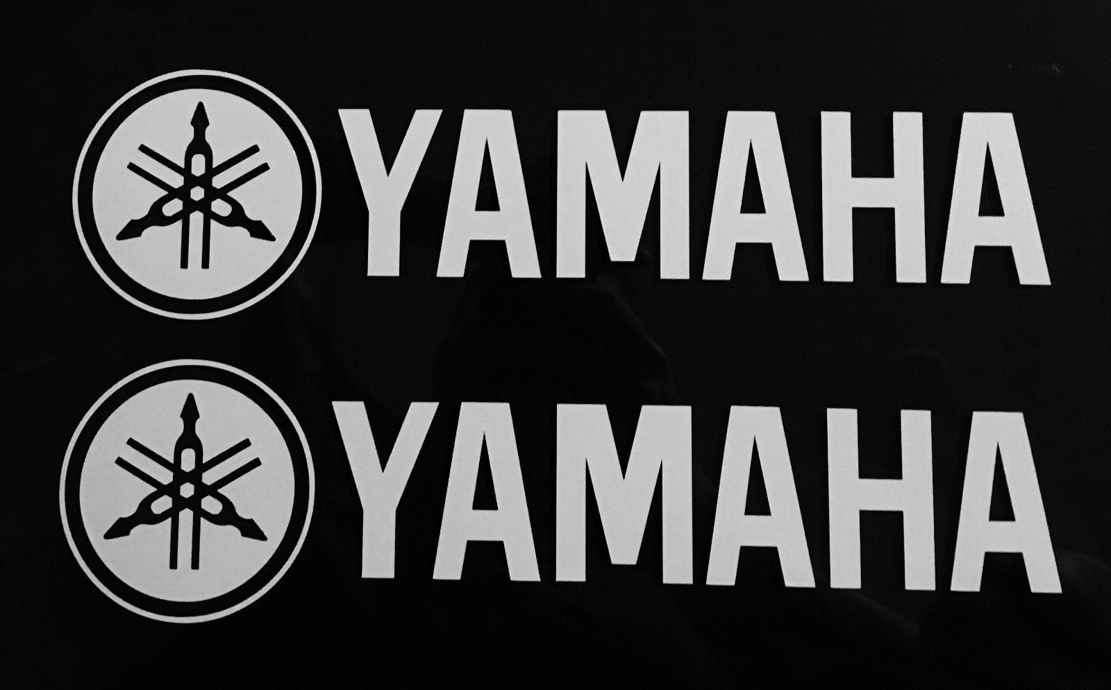 (2) YAMAHA Tuning Fork LOGO Sticker/Decal WaveRunner YZF YZ R1 R6 ...
