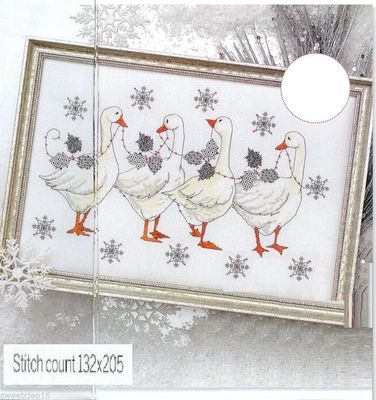 FESTIVE GEESE - CROSS STITCH PATTERN ONLY R20M2 | eBay