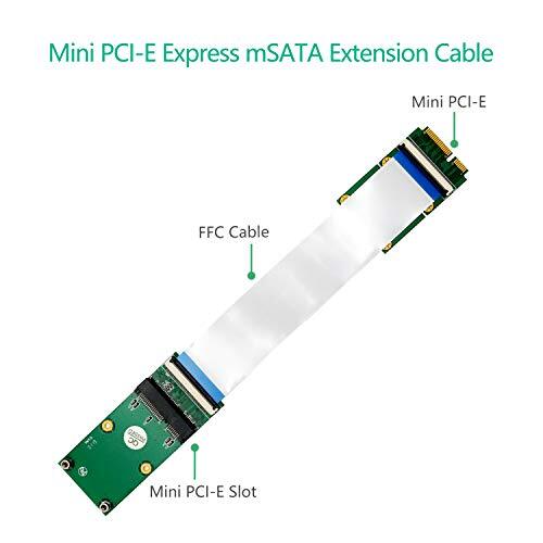 Mini PCI-E Express mSATA Extension Cable pcie Extender for Wireless ...