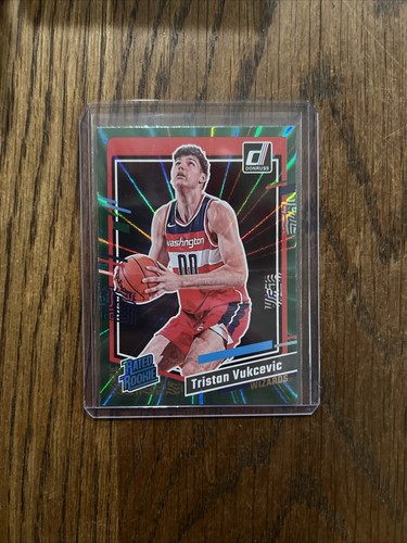Tristan Vukcevic Green Holo Laser Rookie #230 - 2023-24 Panini Donruss ...