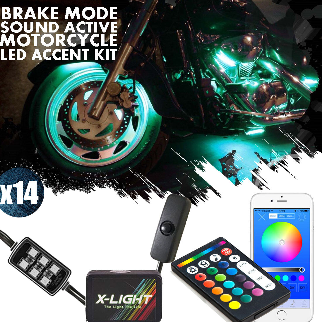 Motorcycle Led Pod Kits DENALI 2.0 DM Motorcycle LED Light Pod With