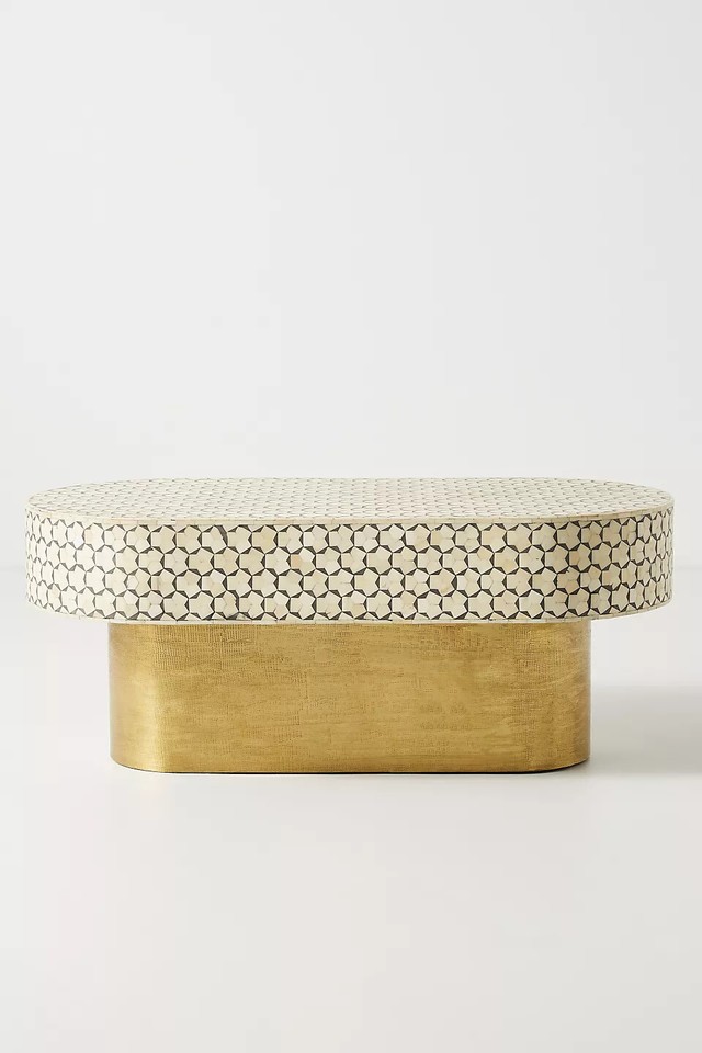 Anthropologie Targua Moroccan Oval Coffee Table | eBay