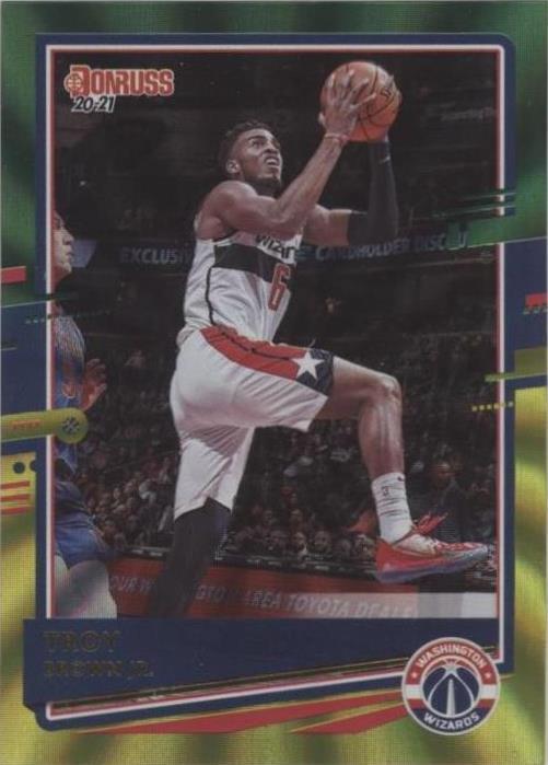2020-21 Panini Donruss - Troy Brown Jr. #151 Green & Yellow Laser for ...