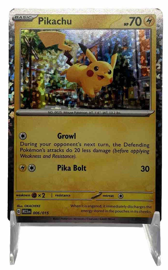 Pikachu 006/015 Holo McDonald’s 2023 Pokemon Card McDonald’s HOLO BLEED ...