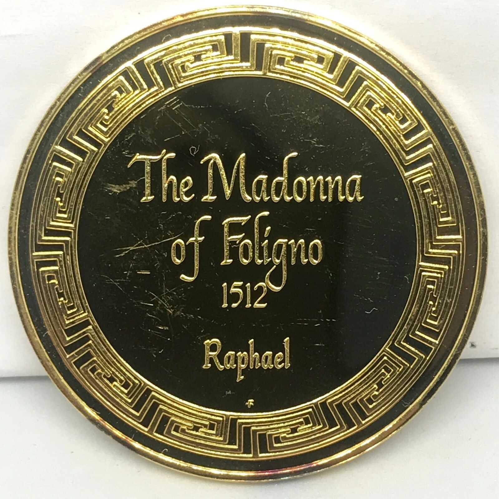 1978 Madonna Of Foligno Raphael Gold Electroplate Sterling Silver Proof ...