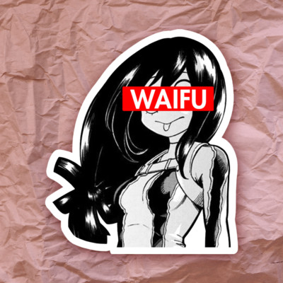 My Hero Academia Froppy Waifu Sticker Boku No Hero Academia Decal Anime ...