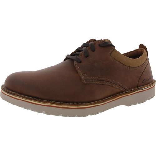 Clarks Mens Eastridge Low Brown Lace-Up Derby Shoes 8.5 Medium (D) BHFO ...