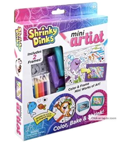 Shrinky Dinks Mini Artist Singles Activity Set Frame Easel Kids Art USA ...