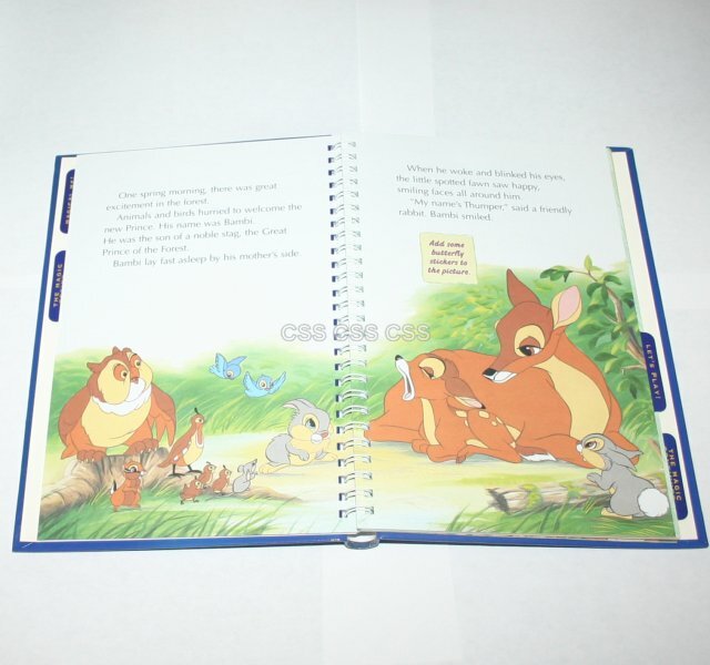 Bambi Walt Disney Keepsake Classic Kids Story Activity Journal Sticker ...