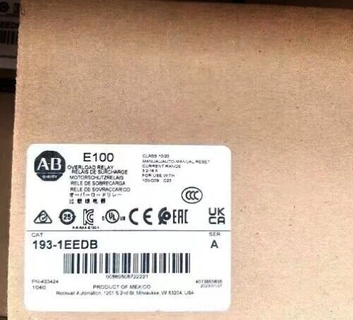 New Allen Bradley 193-1EEDB Replaces 193-EEDB Thermal Overload Relay ...
