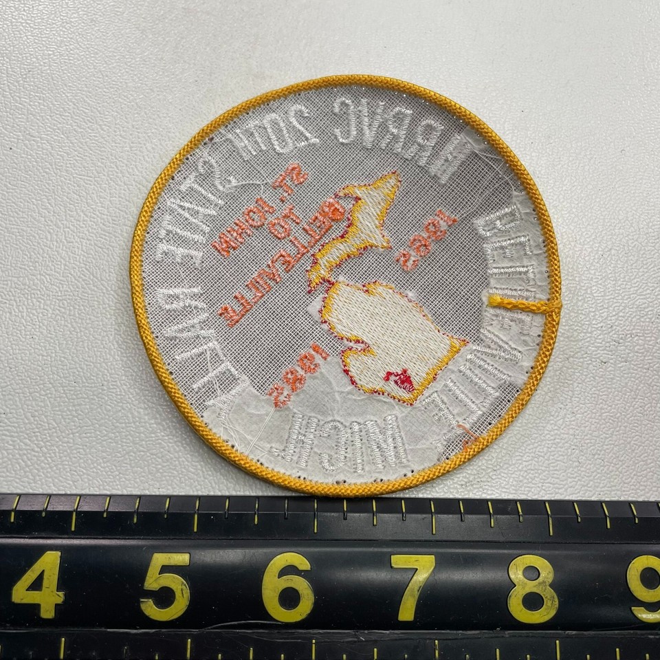 Vintage 1985 ST. JOHN TO BELLEVILLE MICHIGAN Patch (HRRVC) T050 | eBay