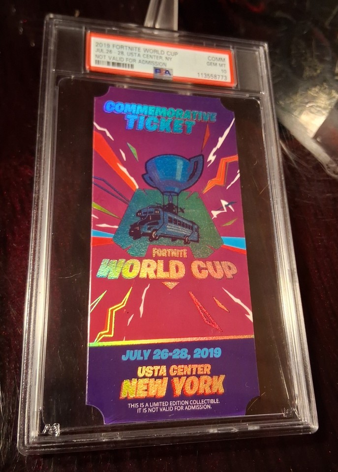 ️2019 Fortnite World Cup Comemerative Ticket ~ PSA 10 ~ POP 2 🔥 | eBay
