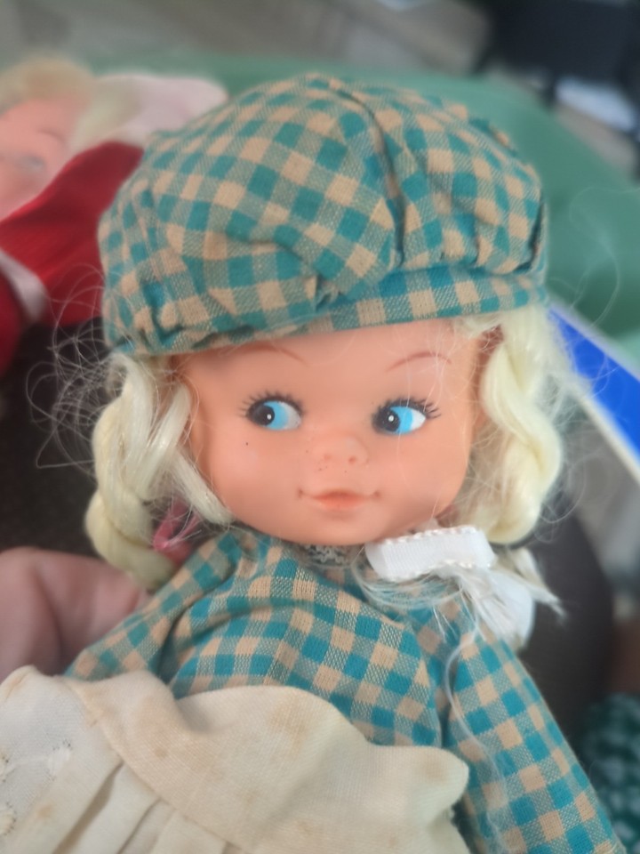 1960's Vintage Pair Doll Side Glancing Eyes Chubby Belly 7" Cuties | eBay