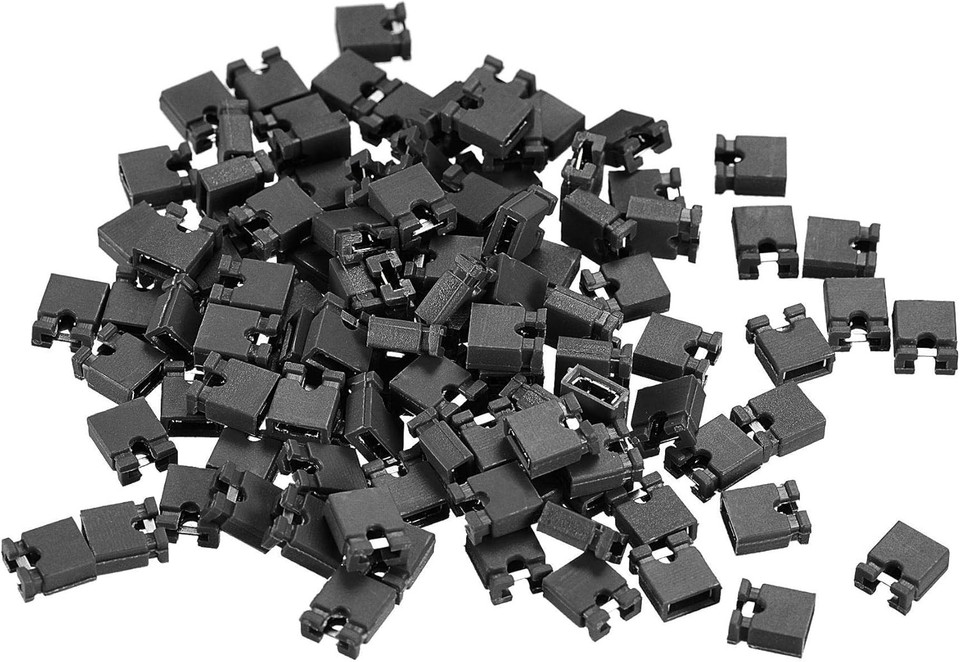 100PCS Mini Micro Jumper 2.54mm Standard Circuit Board Shunts Short ...